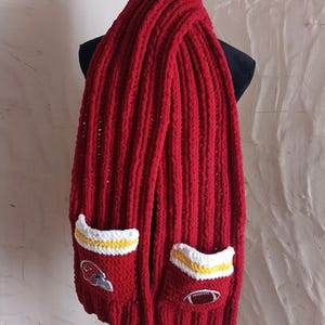 Kansas City Chiefs Fans This Hand Knit Scarf Was Designed for You It is ...