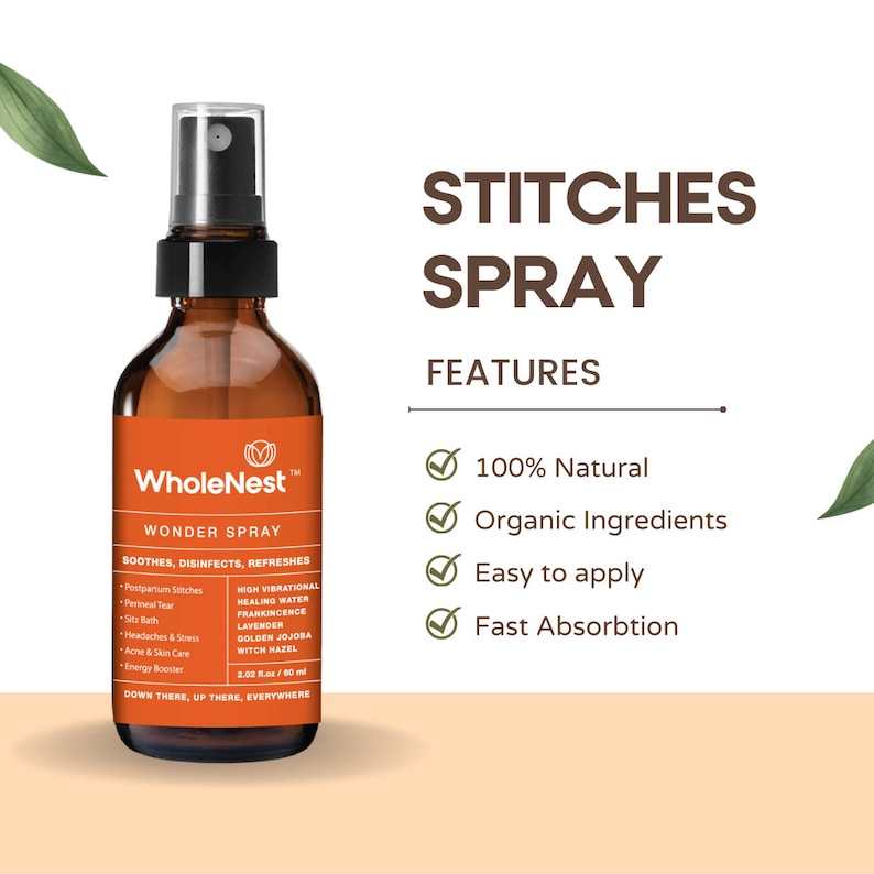 Healing Perineal Spray After Birth Aid Postpartum Stitches - Etsy