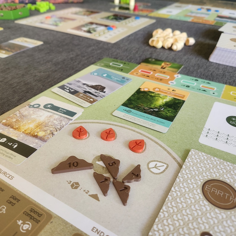 Soil and Leaf 3D Printed Tokens for Earth - Etsy