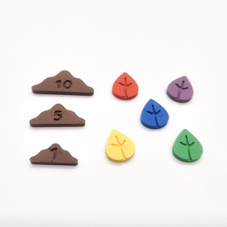 Soil and Leaf 3D Printed Tokens for Earth - Etsy