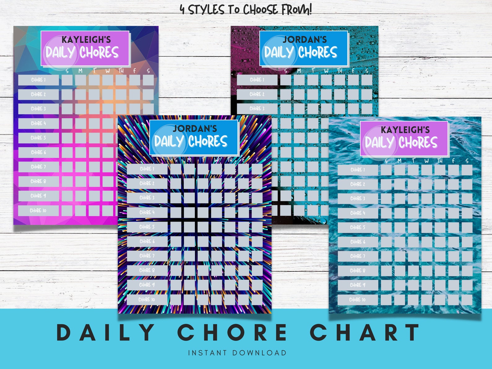 Tableau des corvées pour enfants | Tableau des corvées | Tableau de ...