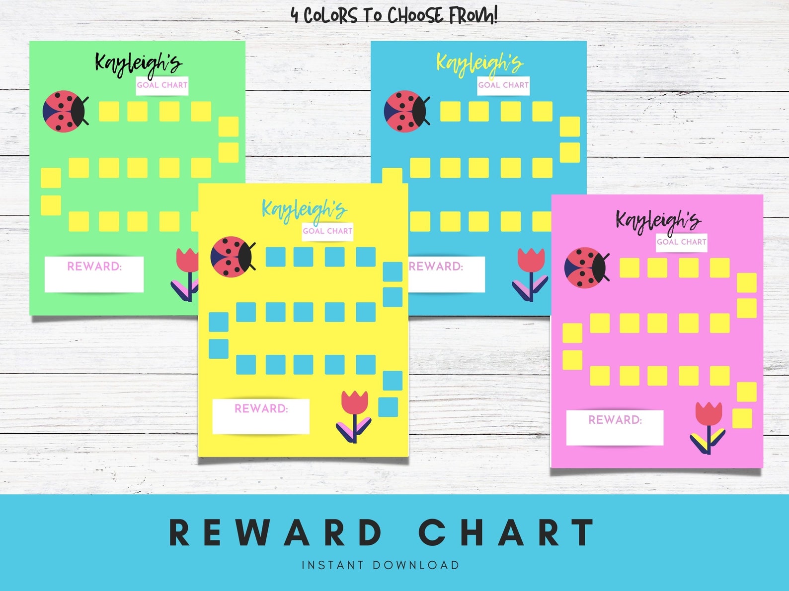 Reward Chart for Kids | Toddler Reward Chart | Student Reward Chart ...