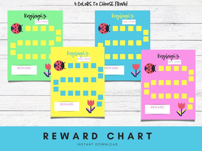 Reward Chart for Kids | Toddler Reward Chart | Student Reward Chart ...