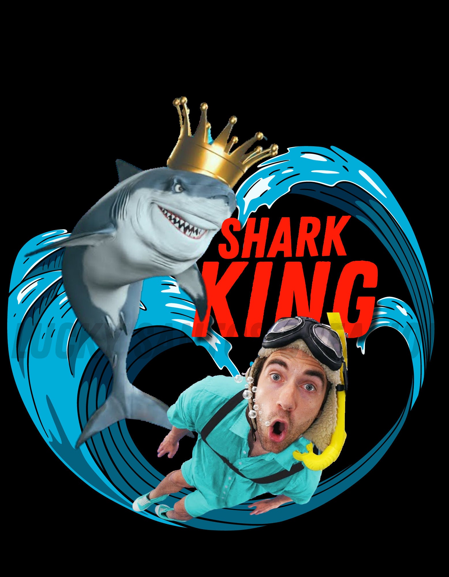 Danny Go Shark King PNG - Etsy