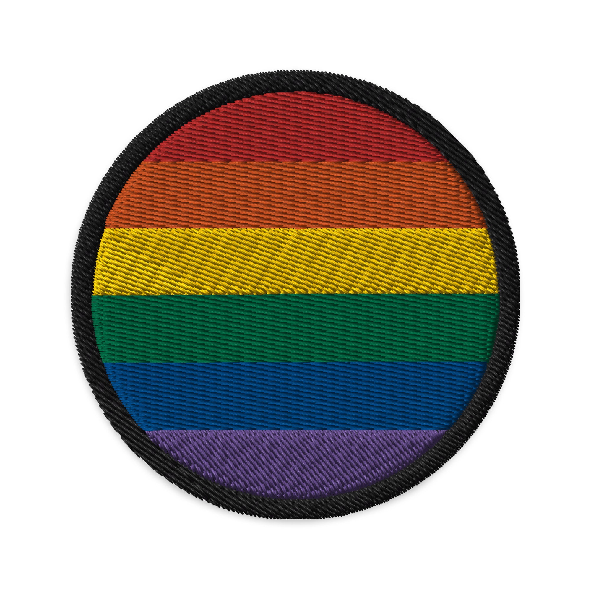 Gay Pride Flag Embroidered Patch, Gay Pride Patch, Iron-on Patch ...
