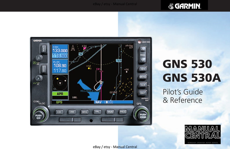 Garmin GNS 530 530A Pilots Guide & Reference - Etsy