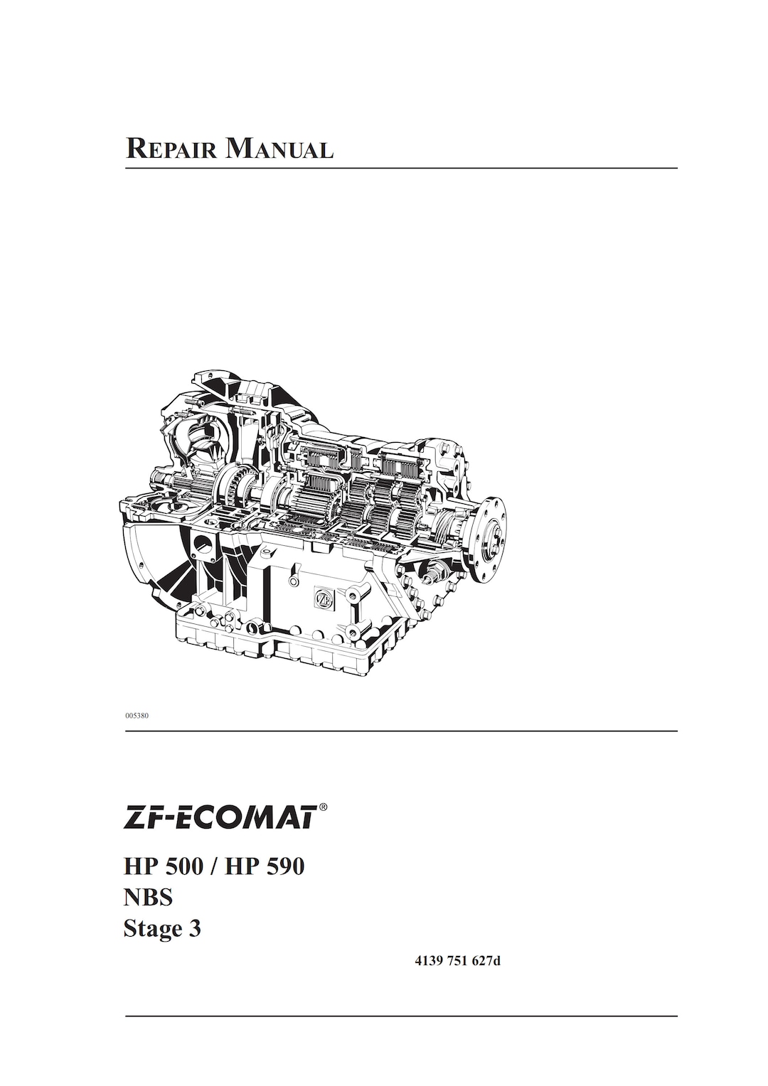 ZF Ecomat Repair Workshop Service Manual HP 500 590 NBS Stage 3 - Etsy