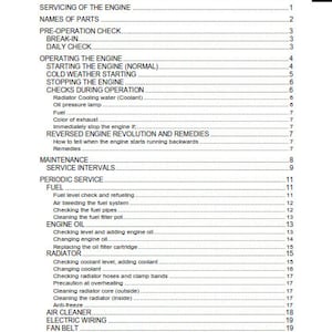 Kubota Diesel Engine Z482-E Z602-E D662-E D722-E D782-E D902-E Operator Manual - Etsy