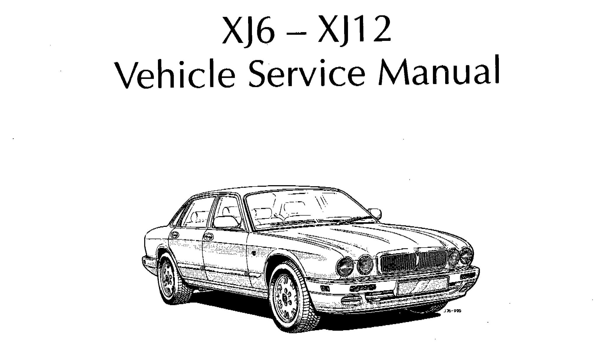 PDF Jaguar X300 Series XJ6 XJ12 Vehicle Service Workshop Repair Manual ...