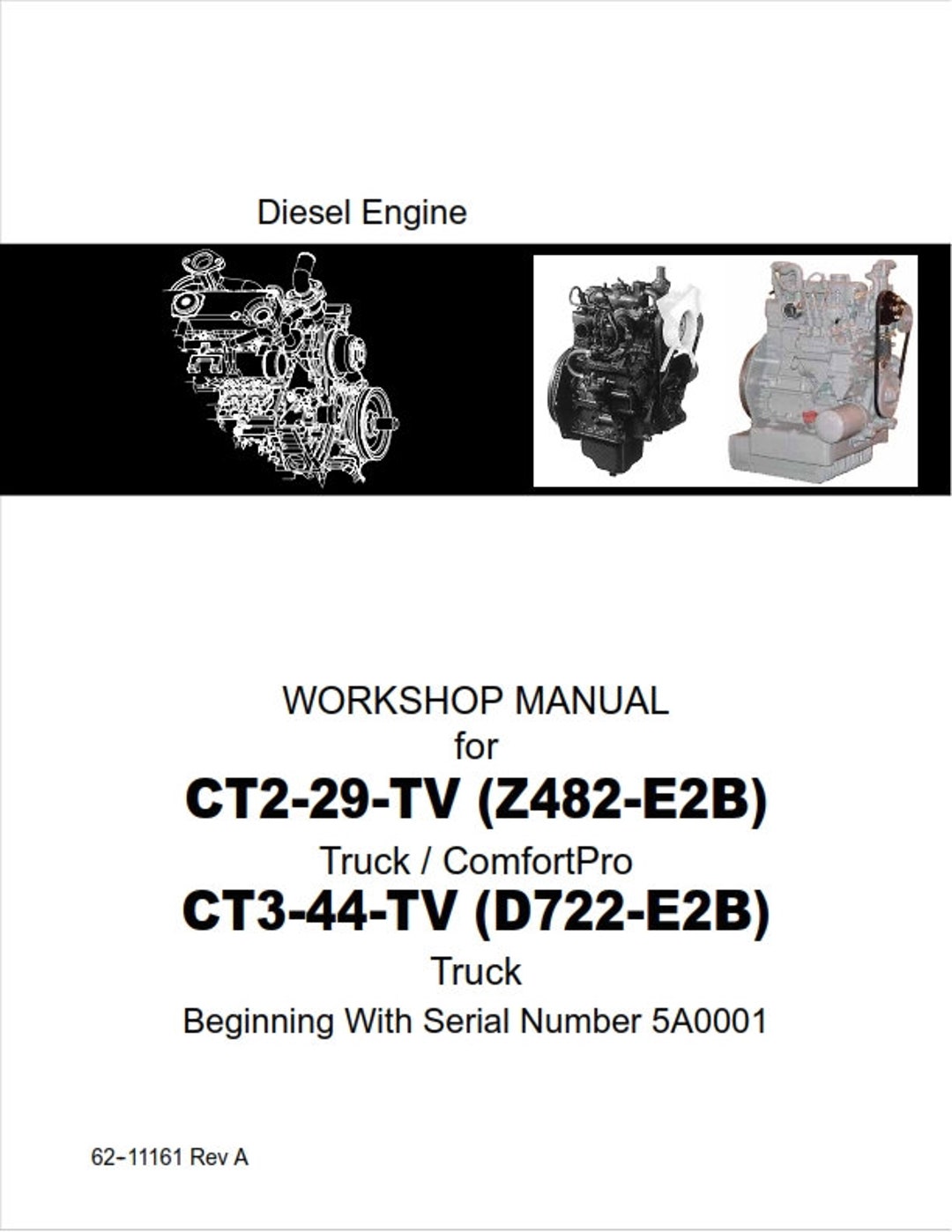Carrier Kubota CT2-29-TV Z482-E2B CT3-44-TV D722-E2B Workshop Repair Service Manual - Etsy