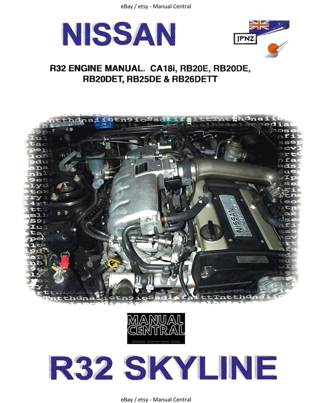 PDF Nissan R32 Engine Ca18i RB20E RB20DE RB20DET RB25DE RB26DETT Engine ...