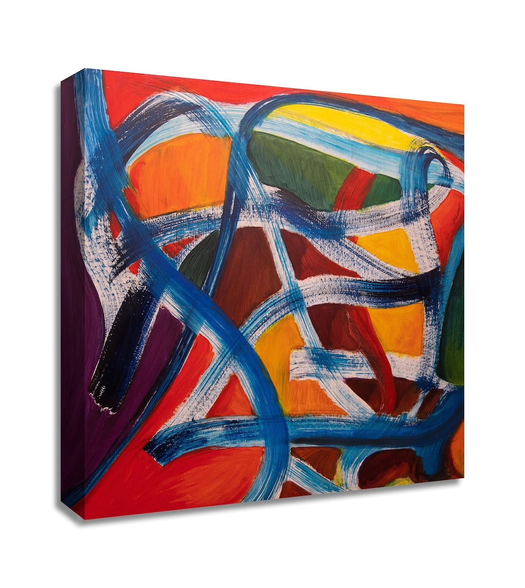 Confusion, Modern Abstract Painting, Canvas Wall Art - Etsy