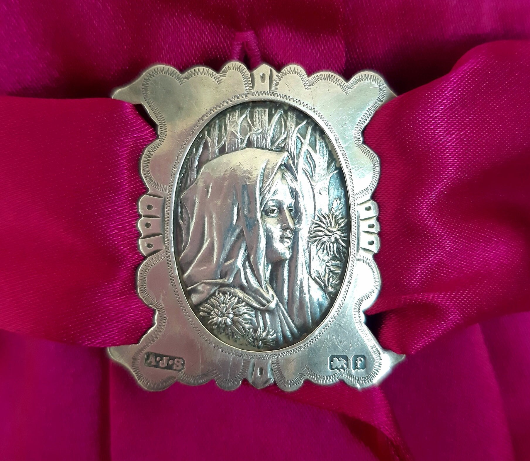 1905 Suffragette Arthur Johnson Smith AJS Sterling Silver Buckle ...