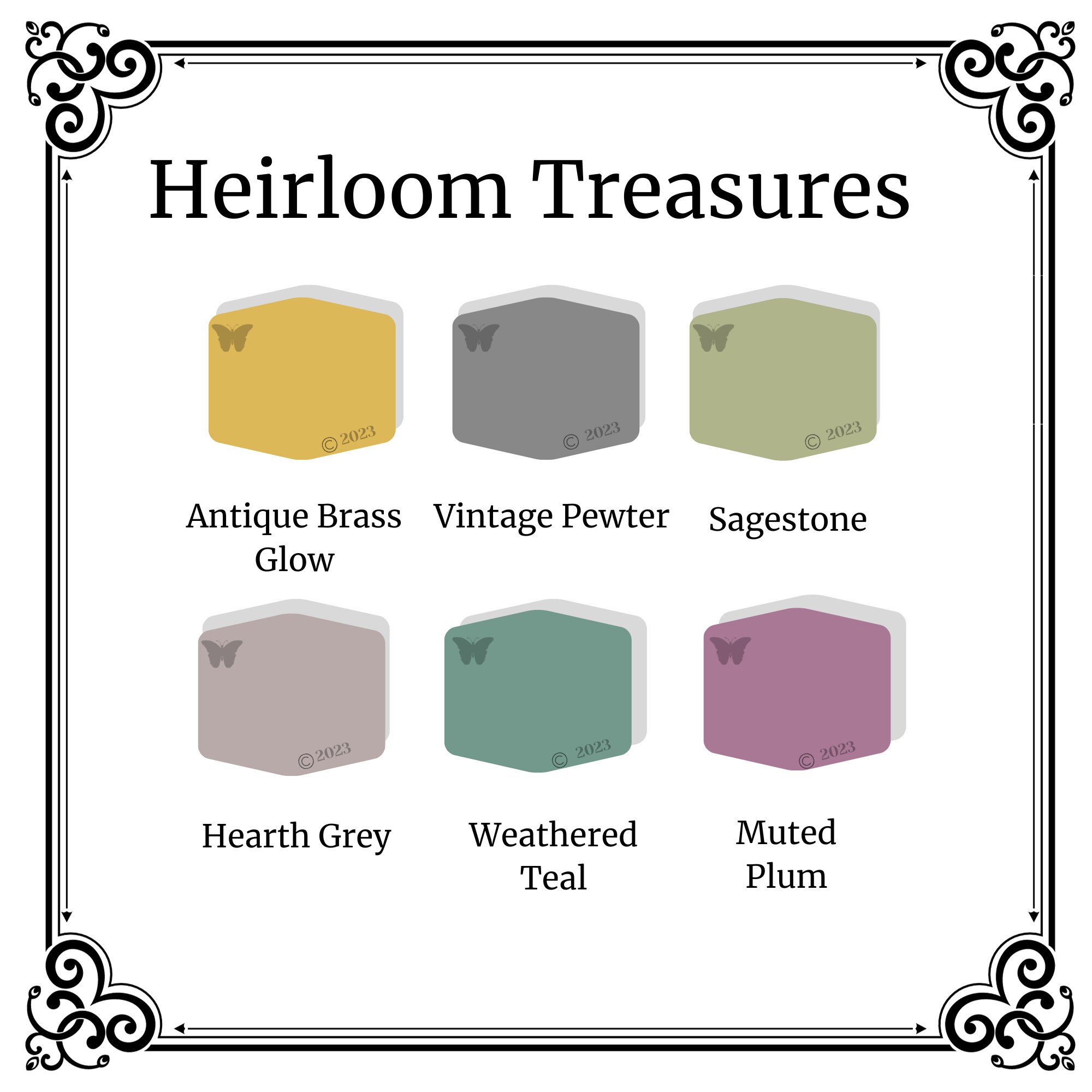 Polymer Clay Color Mixing Tutorial | Antique Heirloom Harmony Palette ...