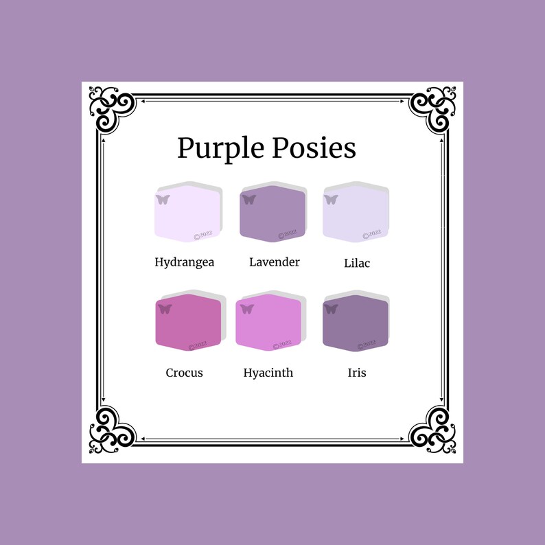 Polymer Clay Color Mixing Tutorial | Pretty Purple Posies Palette ...