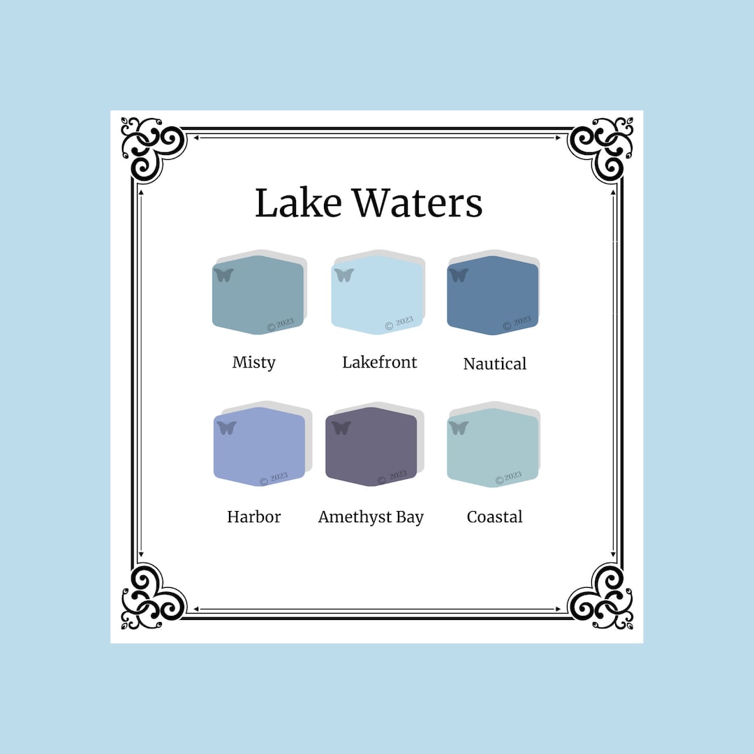 Polymer Clay Color Mixing Tutorial | Cool Lake Water Color Palette ...