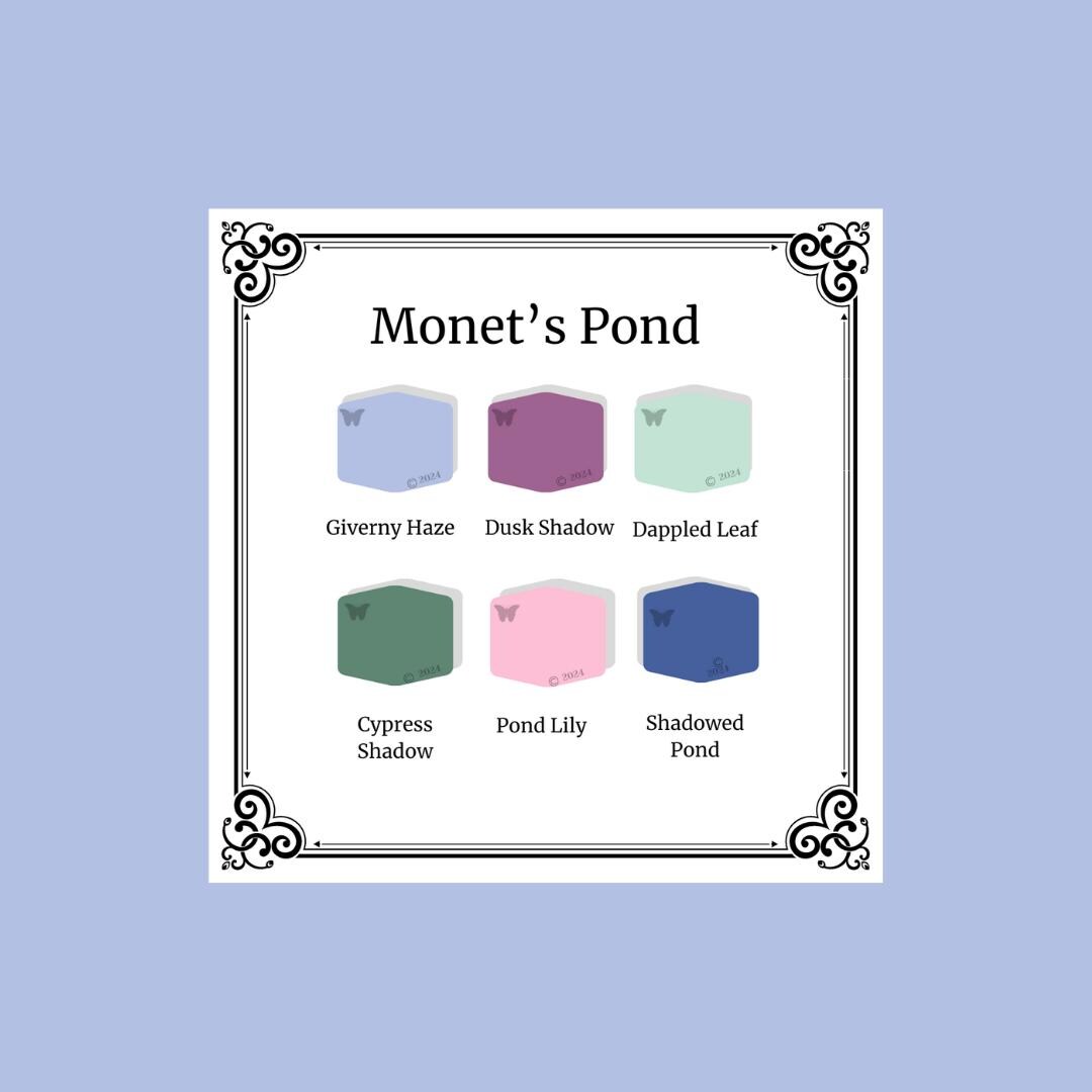 Monet's Lilies Palette Polymer Clay Color Mixing Tutorial | Souffle ...