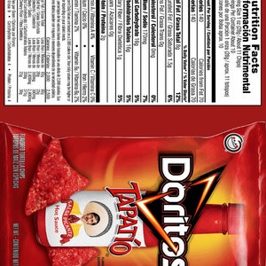 Doritos 20oz Skinny Tumbler Wrap - Etsy