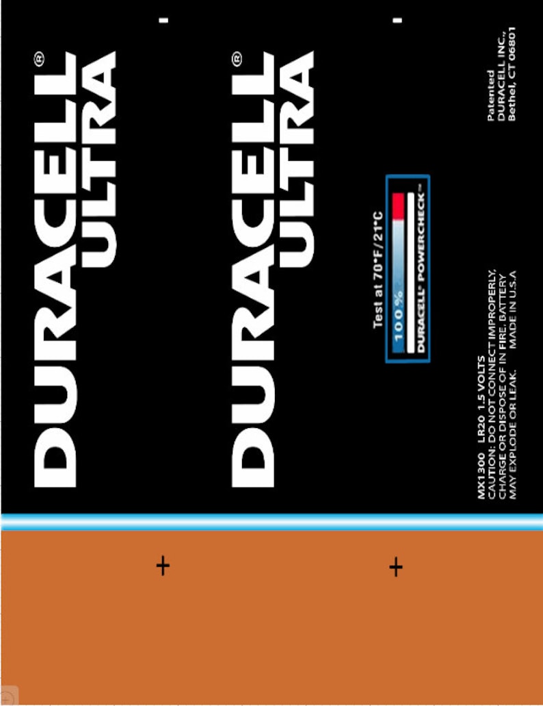 Duracell Battery 20oz Tumber Wrap - Etsy