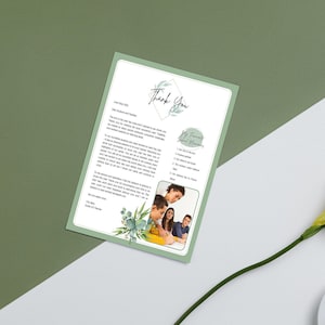 Botanical End of the Year Letter Template | Editable School Letter From ...