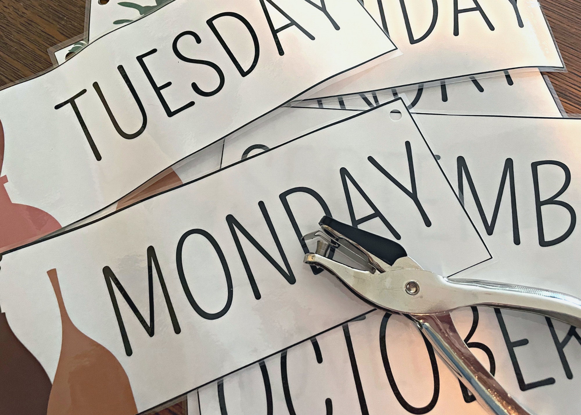 Terracotta Classroom Flip Calendar | Warm Tone Classroom Flip Calendar ...