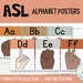 ASL American Sign Language Alphabet Posters | SPOTTY TERRACOTTA ...