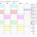Block Schedule, College Materials, Digital Download, PDF, Landscape ...