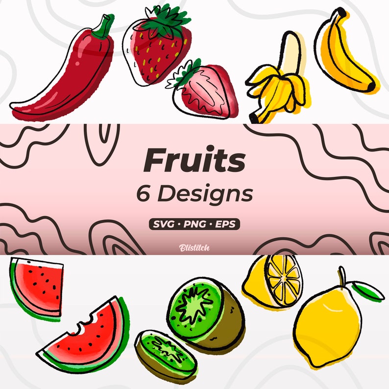 Fruits Downloadable Svg Files Png Eps Sweets Clipart - Etsy