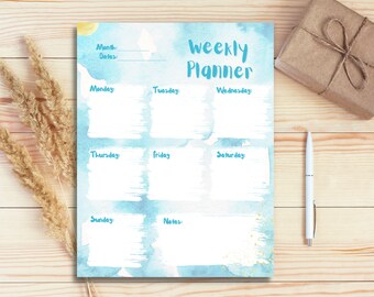 Weekly Planner Digital Print - Etsy