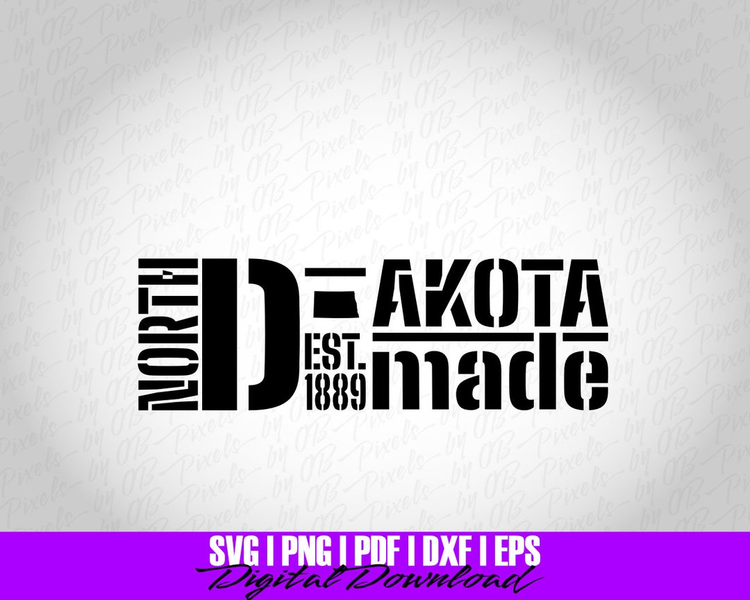 North Dakota SVG, North Dakota SVG File, Instant Download, North Dakota ...