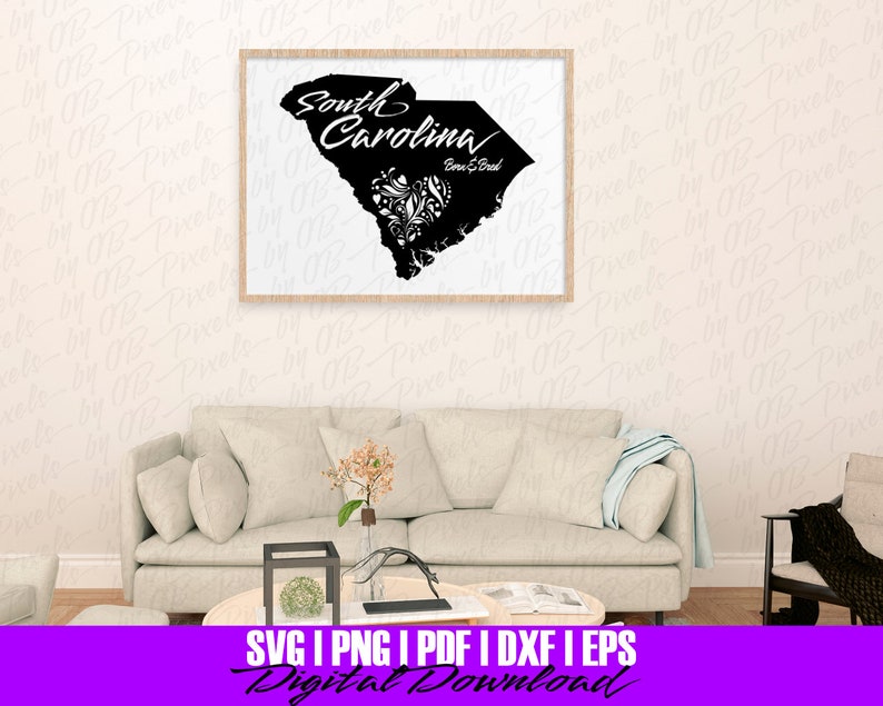 South Carolina SVG, South Carolina SVG File, Instant Download, South ...