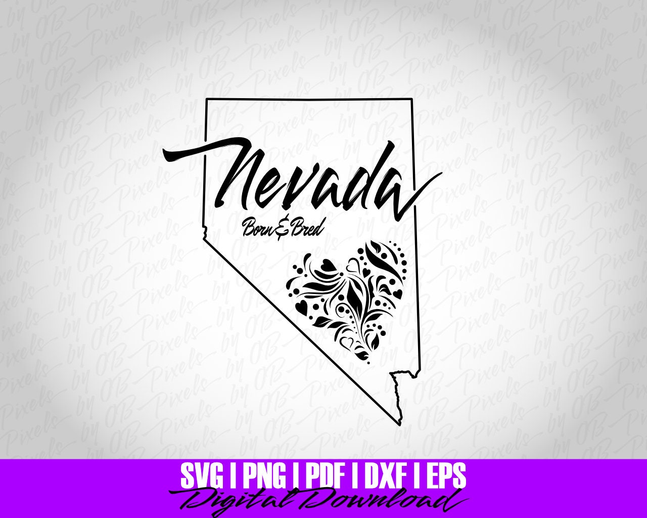 Nevada SVG, Nevada SVG File, Instant Download, Nevada Cut File, SVG ...