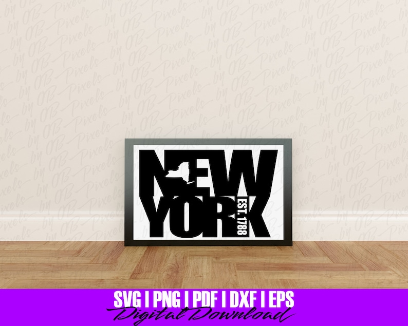 New York SVG New York SVG File Instant Download New York - Etsy