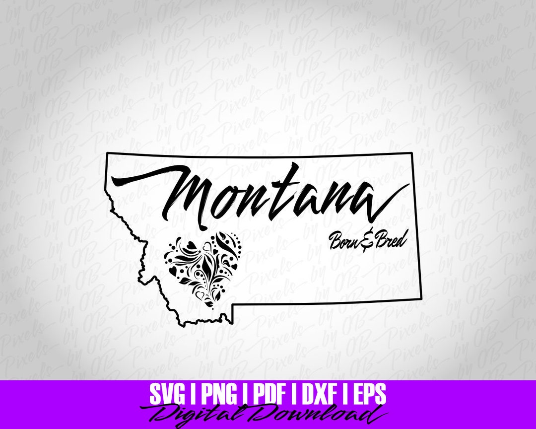 Montana SVG, Montana SVG File, Instant Download, Montana Cut File, SVG ...