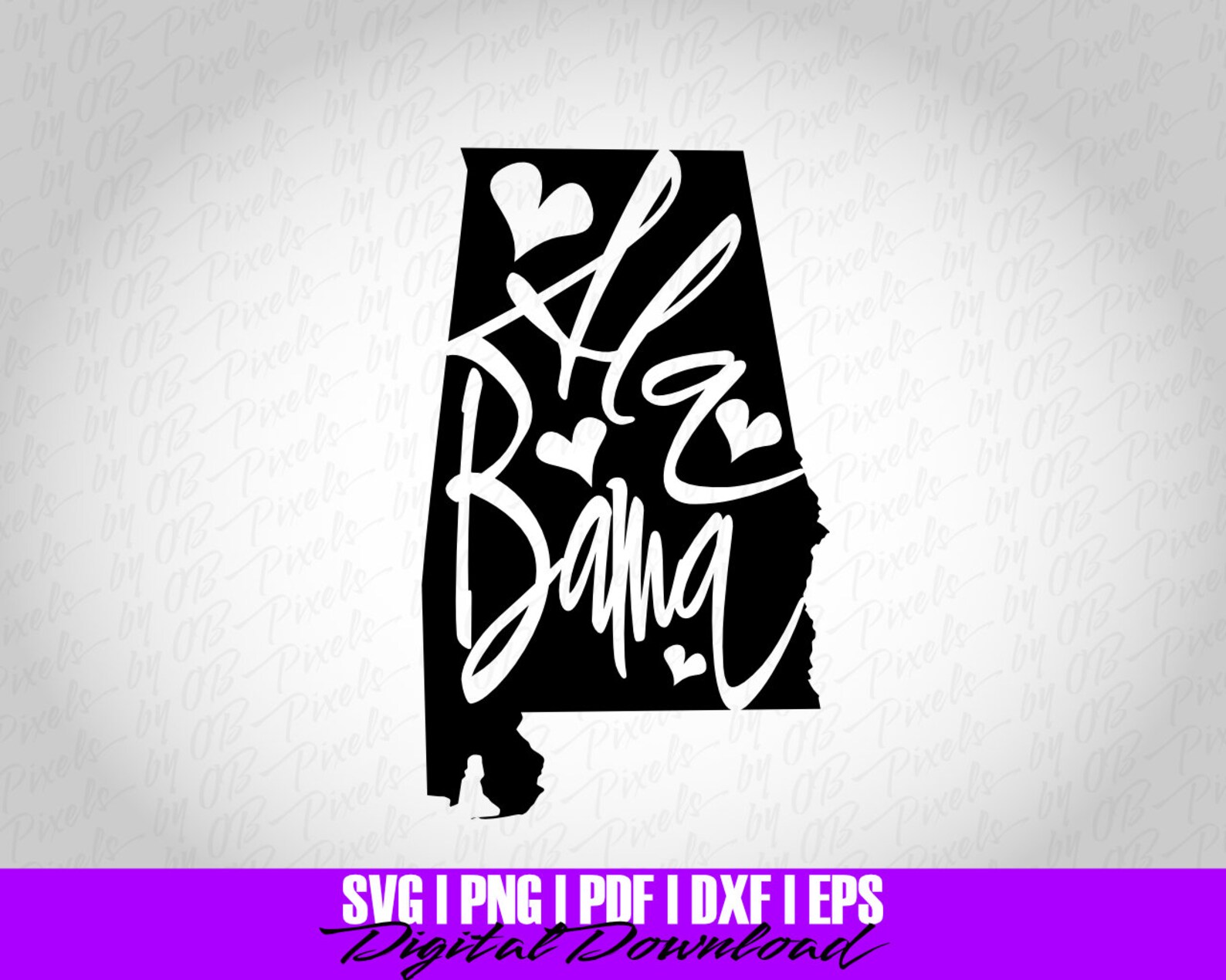 Alabama SVG Alabama SVG File Instant Download Alabama Cut - Etsy