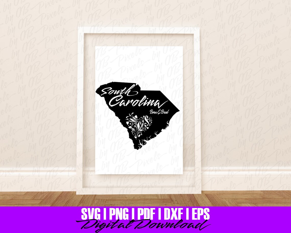 South Carolina SVG, South Carolina SVG File, Instant Download, South ...