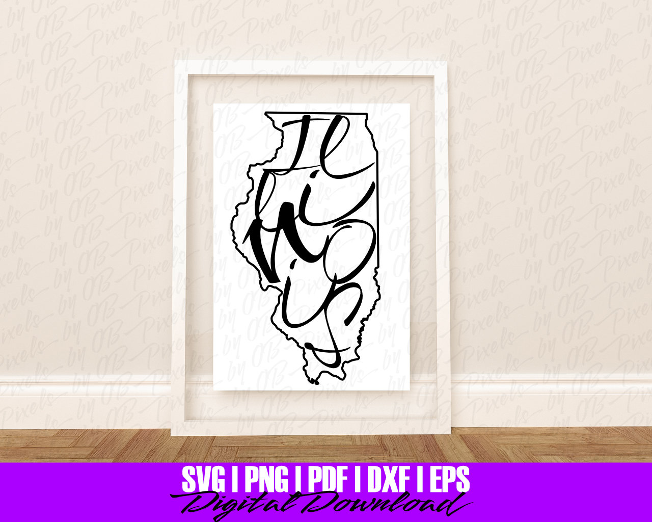 Illinois SVG, Illinois SVG File, Instant Download, Illinois Cut File ...