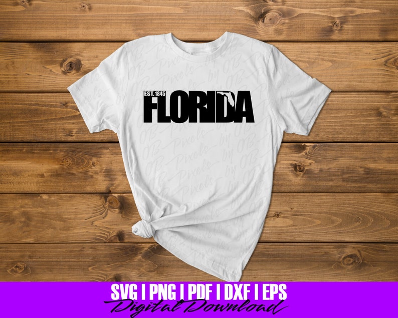 Florida SVG Florida SVG File Instant Download Florida Cut - Etsy