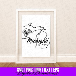 Michigan SVG, Michigan SVG File, Instant Download, Michigan Cut File ...