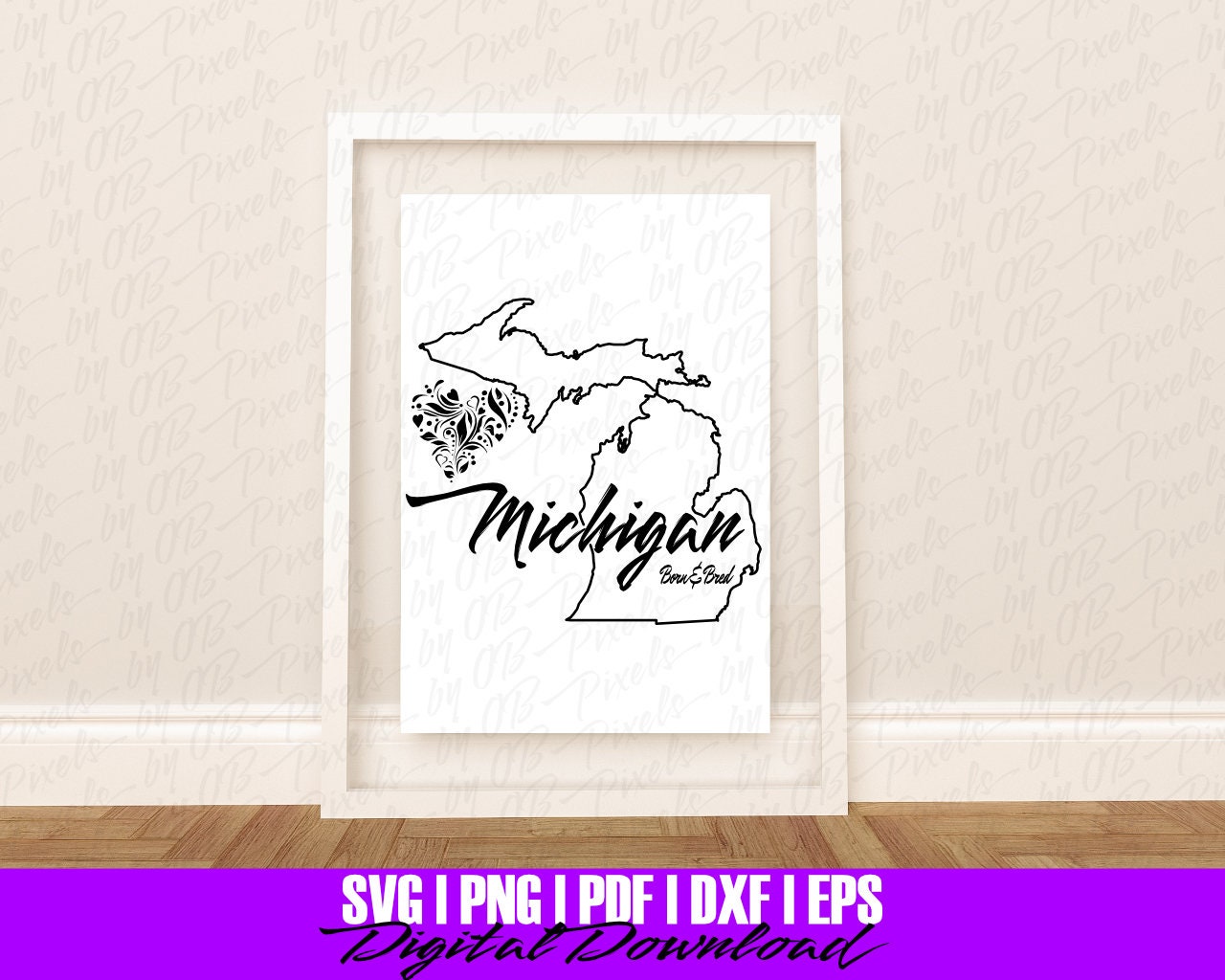 Michigan SVG, Michigan SVG File, Instant Download, Michigan Cut File ...