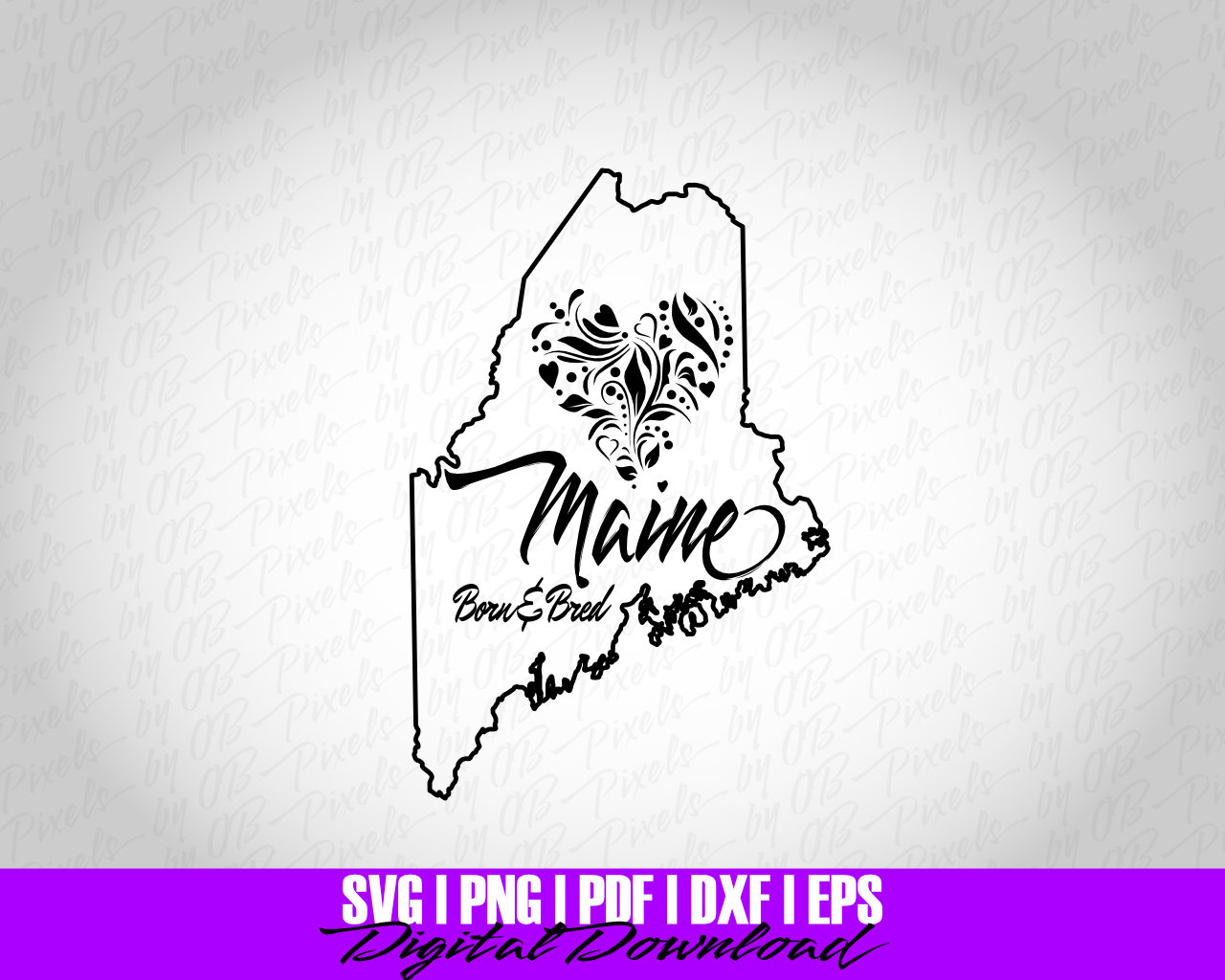 Maine Svg Maine Svg File Instant Download Maine Cut File Svg File For Cricut State Tshirt