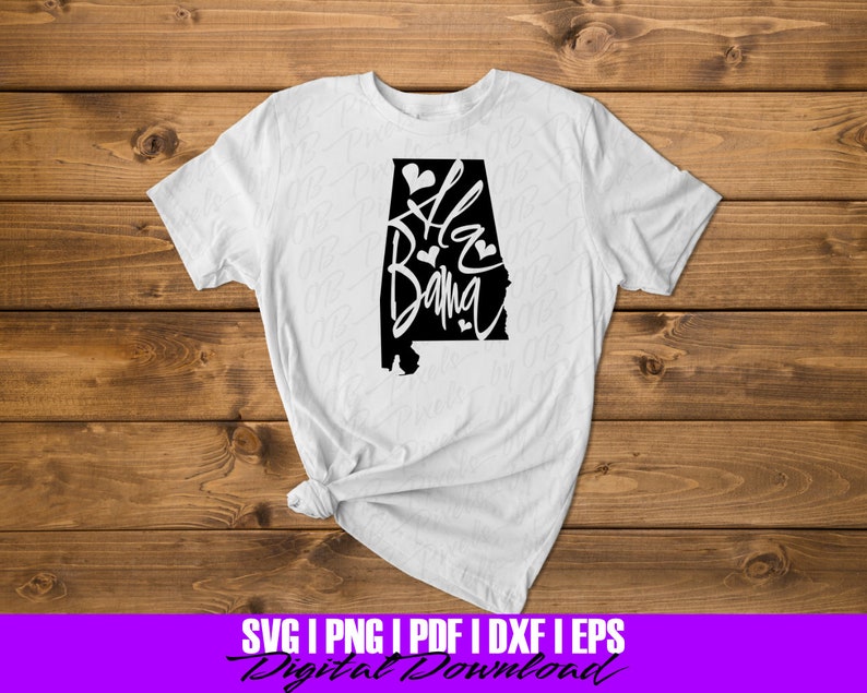 Alabama SVG Alabama SVG File Instant Download Alabama Cut - Etsy