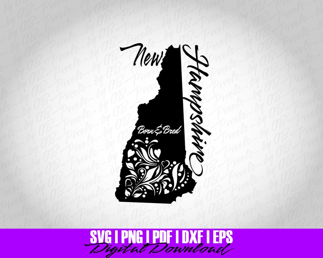 New Hampshire SVG, New Hampshire SVG File, Instant Download, New ...