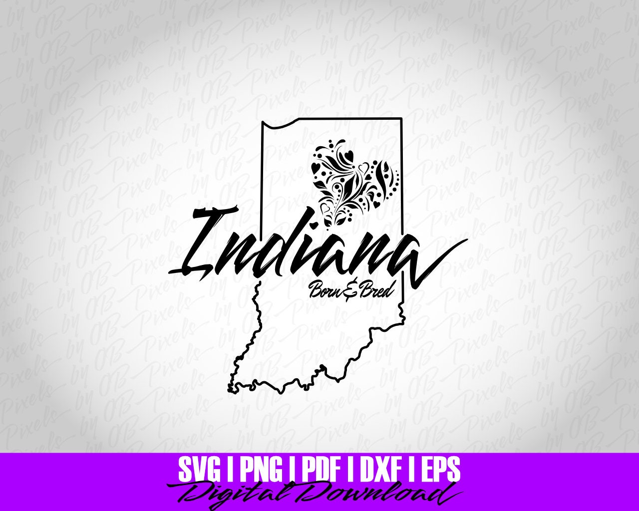 Indiana SVG, Indiana SVG File, Instant Download, Indiana Cut File, SVG ...