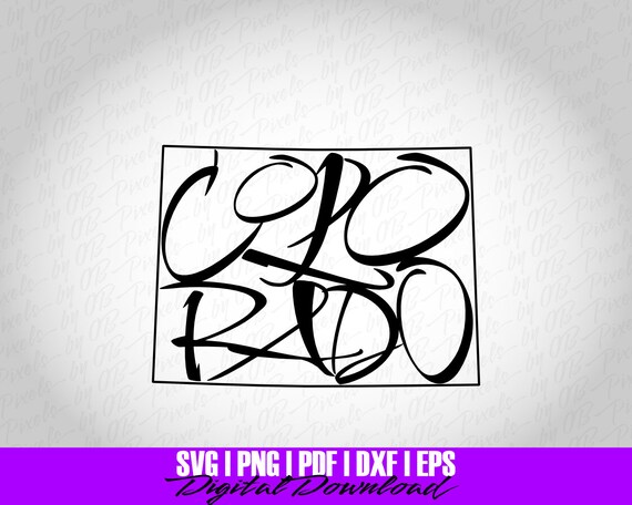 Colorado SVG Colorado SVG File Instant Download Colorado - Etsy