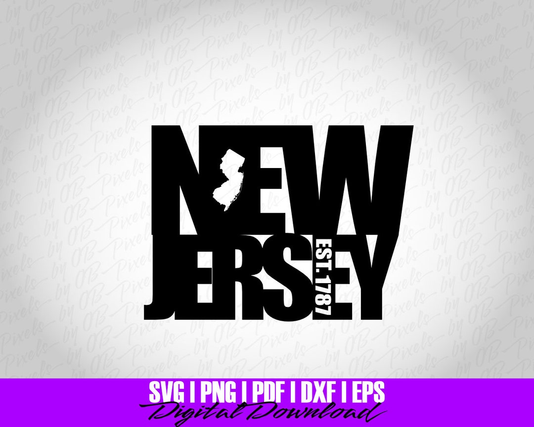 New Jersey SVG, New Jersey SVG File, Instant Download, New Jersey Cut ...