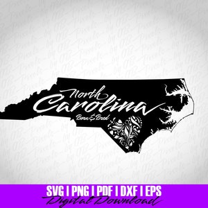 North Carolina SVG, North Carolina SVG File, Instant Download, North ...