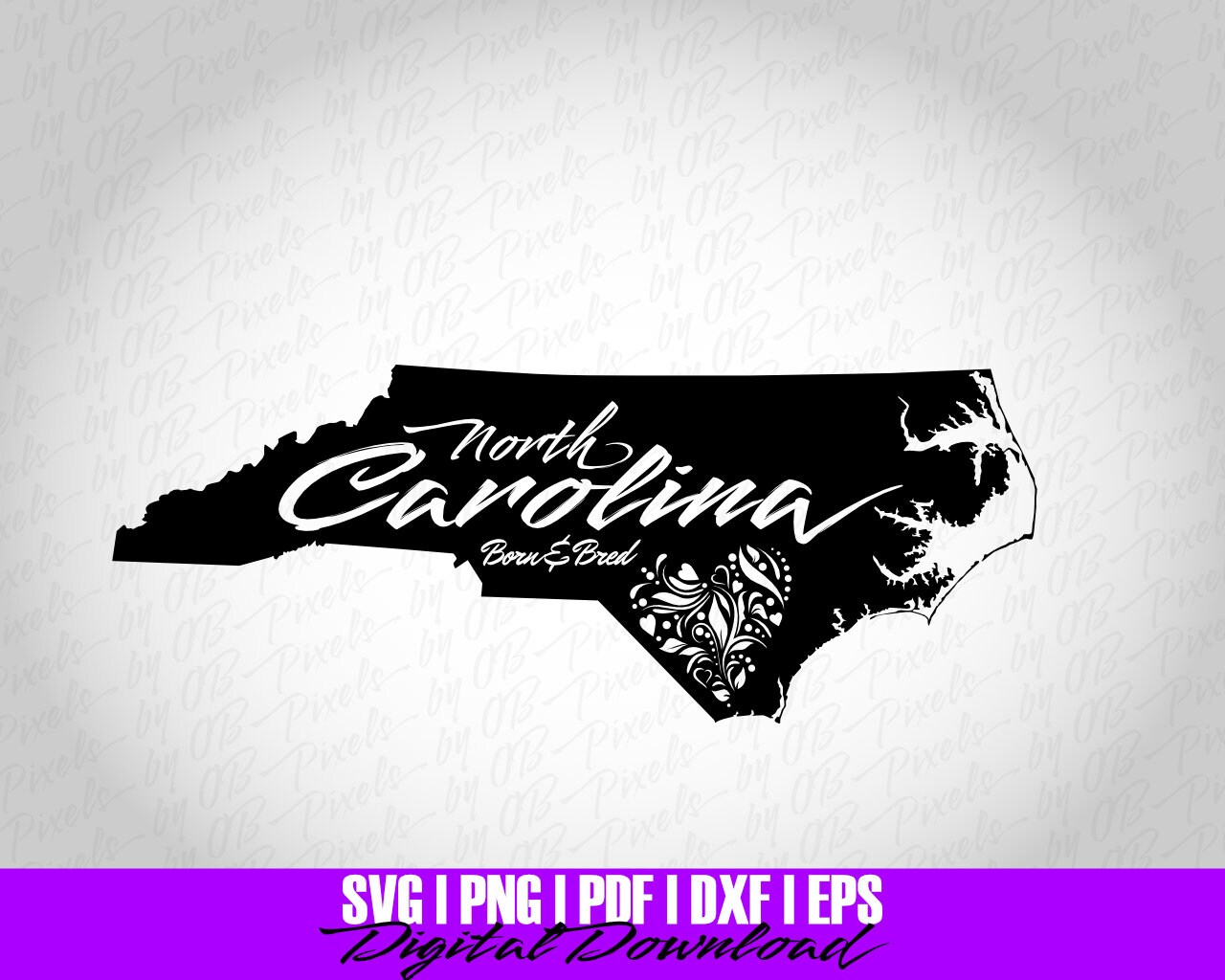 North Carolina SVG, North Carolina SVG File, Instant Download, North ...