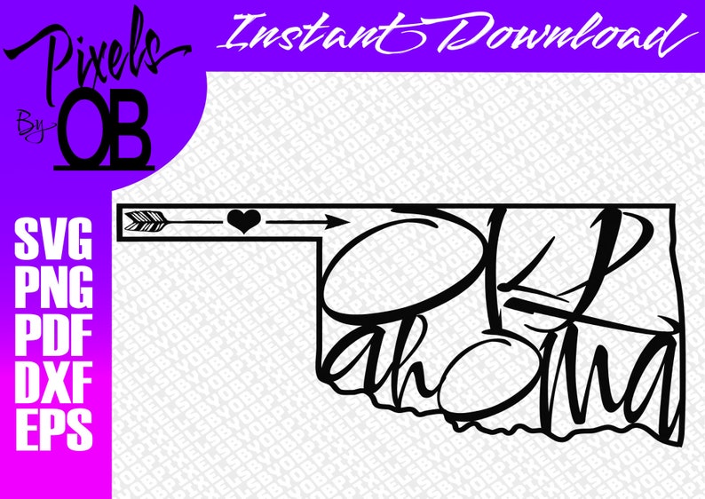 Oklahoma SVG Bundle, Oklahoma SVG File, Instant Download, Oklahoma Cut ...