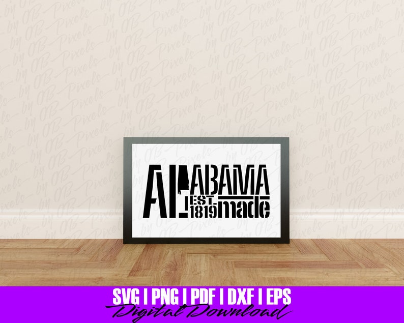 Alabama SVG Alabama SVG File Instant Download Alabama Cut - Etsy
